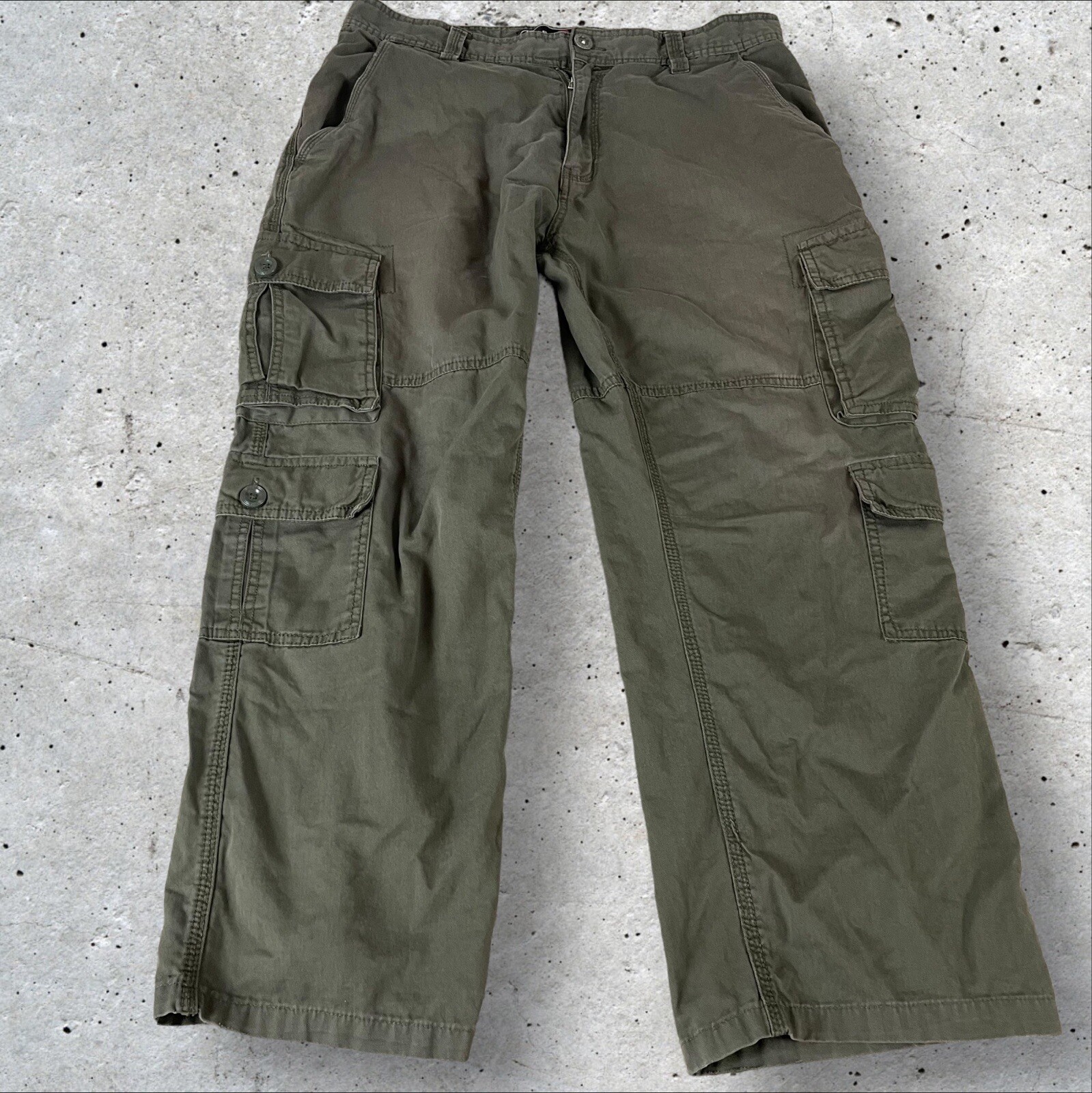 Southpole Cargo Pants Womens 34x26 Y2K Rave Grunge Em… - Gem