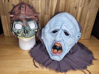Zombie Goblin Full Head Mask & Half Head Undead Helmet Skeleton Mask ...
