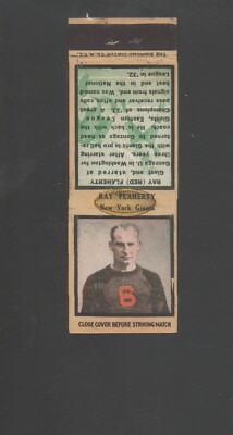 1934 Diamond Football Matchcover #31-Ray Flaherty-New York Giant Near ...