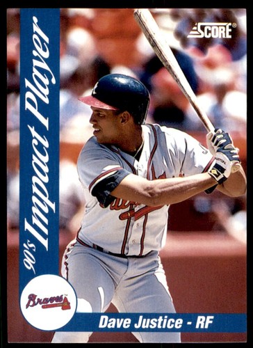 David Justice 1992 Score Impact Players Card# 44 | eBay