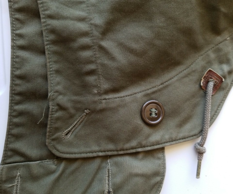 WWII WW2 US M41 FIELD JACKET HOOD (PARSON'S JACKET), DATED 1943 ...