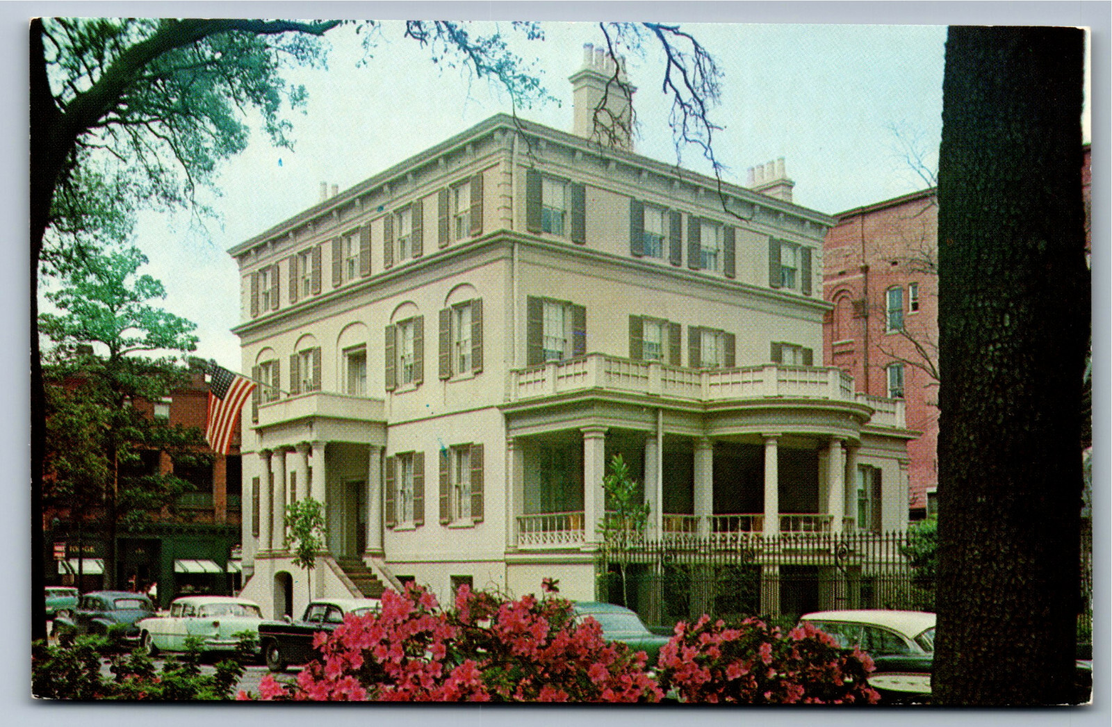 Postcard GA Birthplace of Juliette Grdon Low Savannah Georgia Girl ...