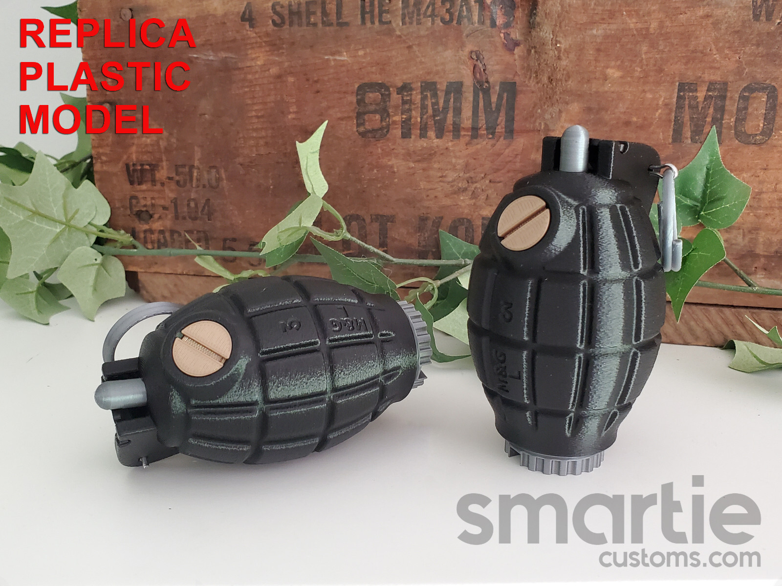 FAKE No 36 Mk II "Mills Bomb" WW2 Frag Grenade - Accurate Size Plastic ...