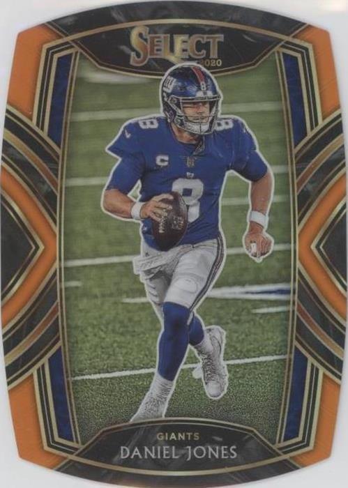2020 Panini Select - Club Level Daniel Jones #209 Orange Prizm Die-Cut ...