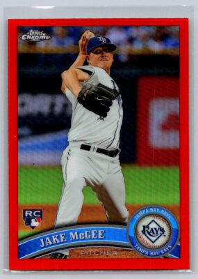 2011 Topps Chrome # 181 Jake McGee Orange Refractor RC | eBay