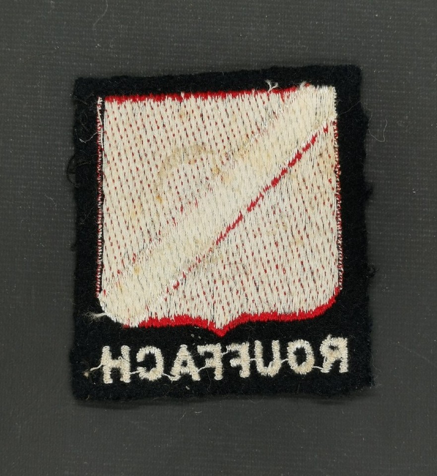 Embroidered Fabric Badge School Frame Rouffach Liberation FFI 1946 | eBay
