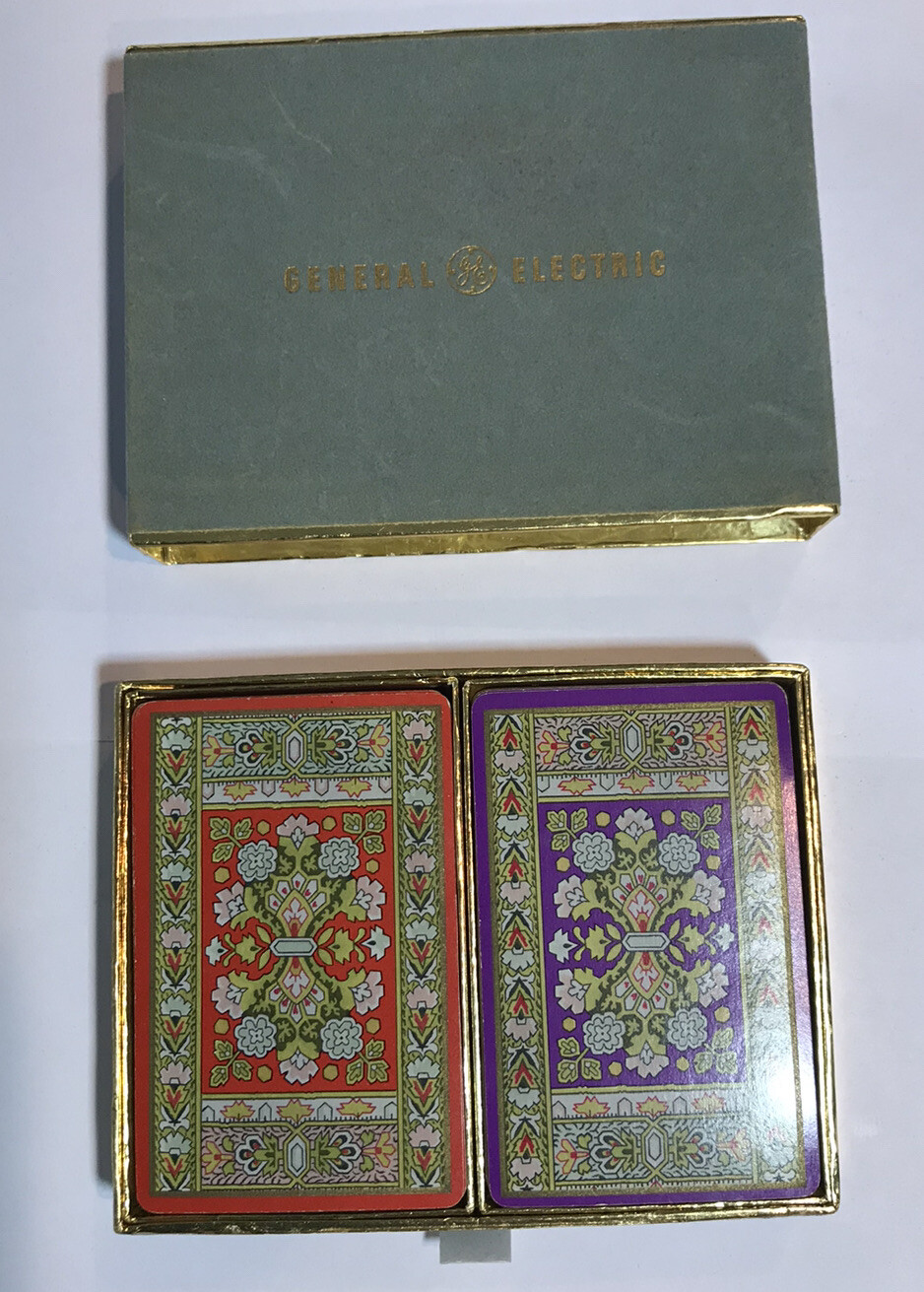 Vintage Congress General Electric GE Playing Cards Geometric Shapes 2 ...
