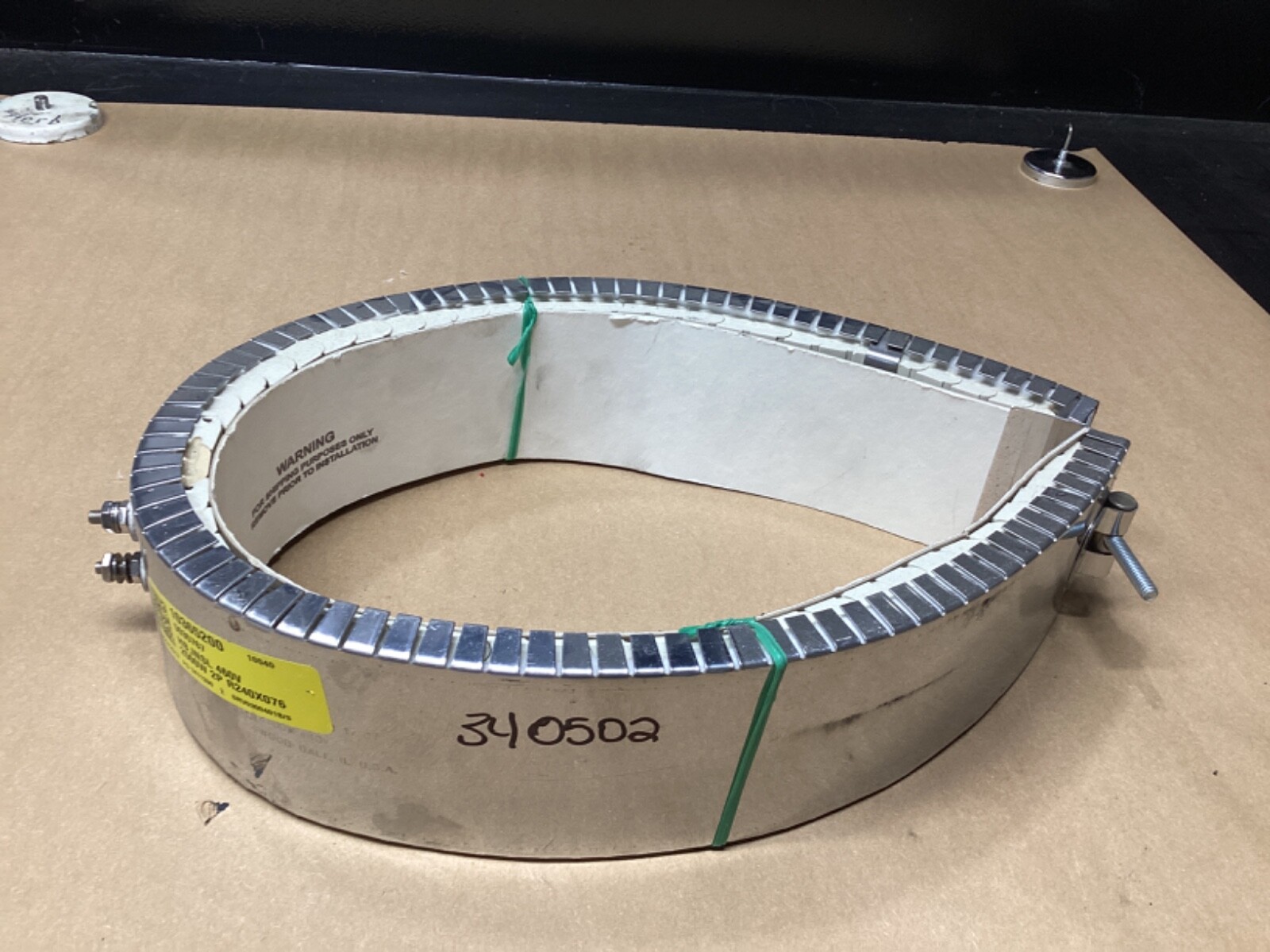 Tempco Band Heater 2500W 460V 3" Tall x 8-1/2" 10365200 B 17 07 ...