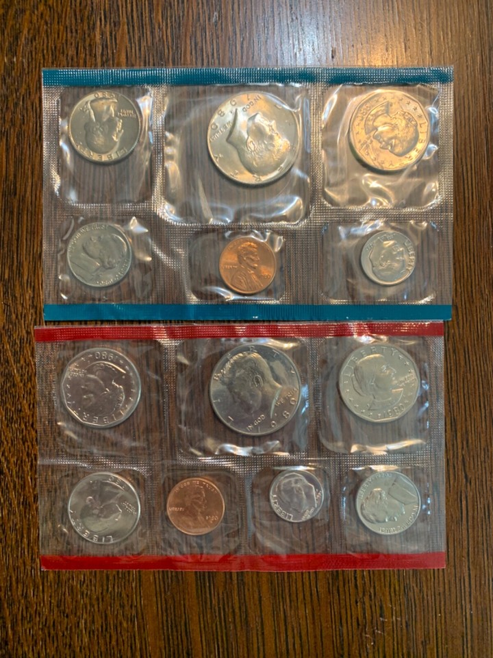 1980 US Mint Uncirculated Coin Set w/original package P & D - 13 Coins ...