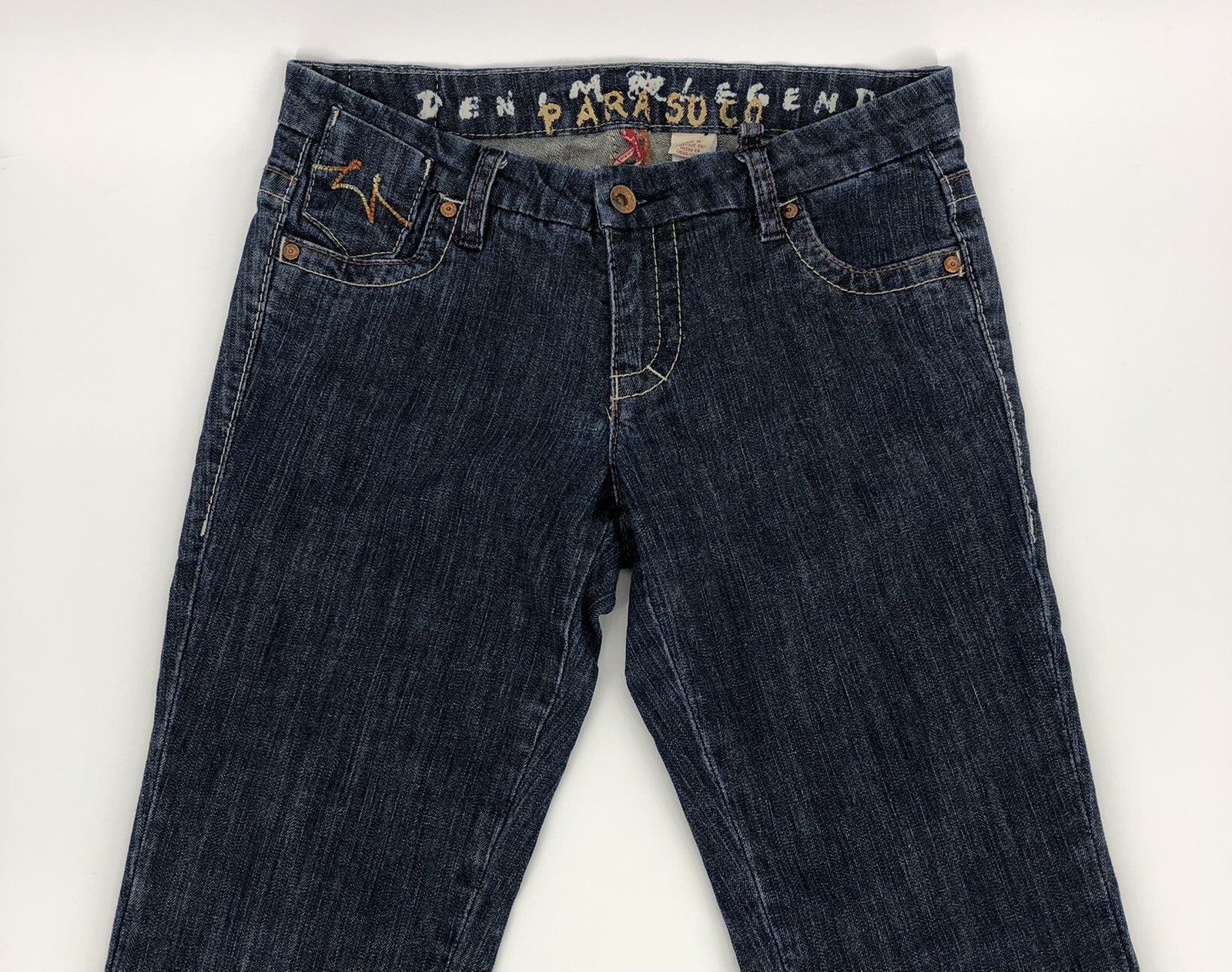 Parasuco Denim Legend Blue Jeans Women's Size 28 Zip Ankle Jean Style ...