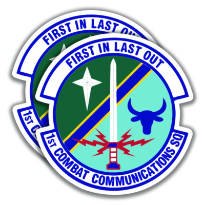 2 1st COMBAT COMMUNICATIONS SQUADRON DECALs US Air Force Stickers Bogo ...