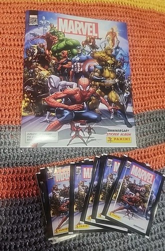 Panini Marvel 80th Anniversary Sticker Album With 9 Sticker Packs | eBay