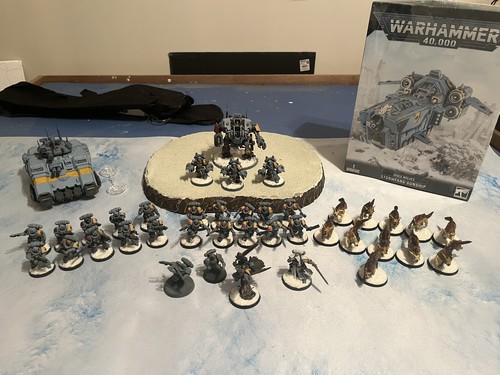 warhammer 40k space wolves army (mostly painted and assembled) | eBay