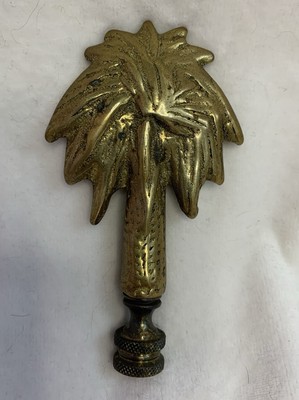 Vintage Brass Finial Palm Tree For Lamp | eBay