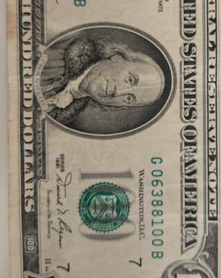 100 dollar bill 1981 Chicago | eBay