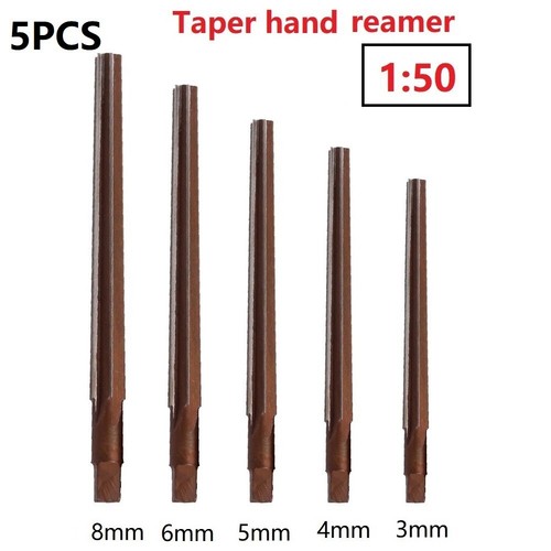 High Quality 1 50 Conical Degree Sharp Pin Hand Reamer Taper Shank 5pcs ...