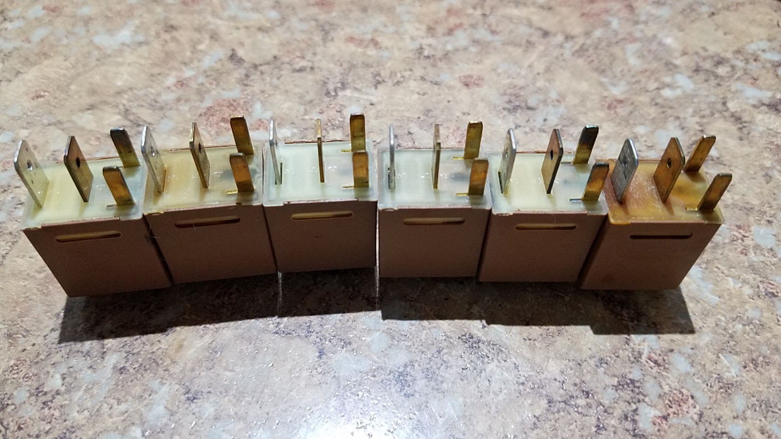 (Lot of 6) OEM Ford Mercury 4 pin brown RELAY 93BG 14N089 AA 1 YEAR ...