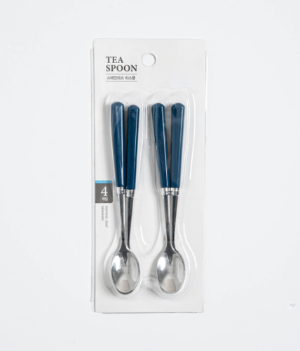 KITCHENWARE / MODERN COLOR TEASPOONS 4 PACK / BLUE #KD | eBay