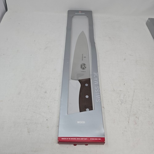 Victorinox Wood Chef's Knife Extra Wide SS 8" Blade, Maple Handle 5. ...