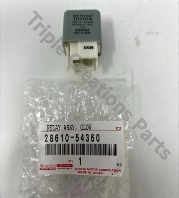 2861054360 Genuine Toyota Relay Assy Glow Plug (Sub) 28610-54360 OEM | eBay