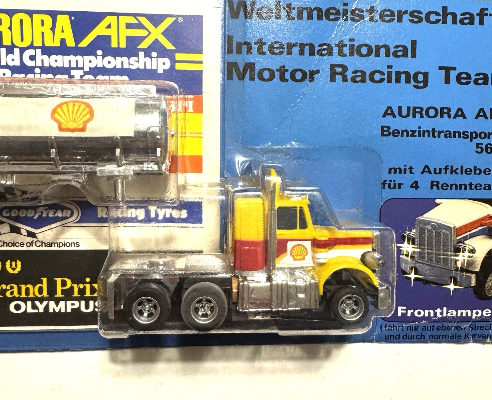 RARE FALLER AFX AURORA LITED RIGS PETERBILT w/TRAILER SHELL TANKER HO ...
