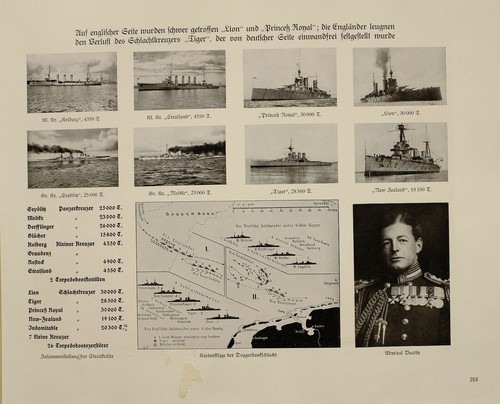 1916 WWI WW1 PRINT FROM GERMAN MAGAZINE NAVAL ADMIRAL BEATTY ...