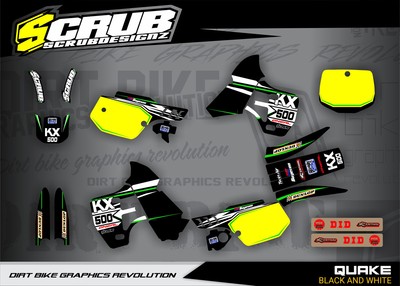 Graphics Kit Kawasaki KX500 1988 - 2004 KX 500 Stickers Decals | eBay