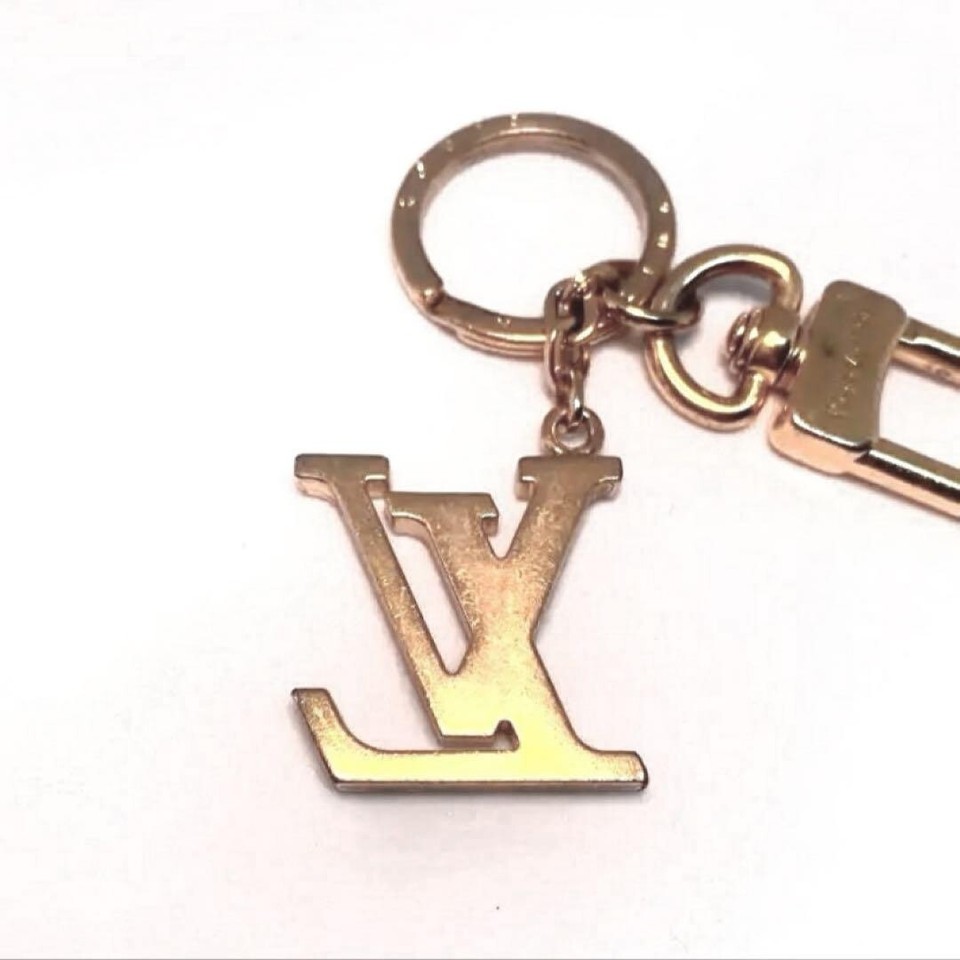 LOUIS VUITTON M69557 Portocle Guilloche Keyring Bag Charm Used Ex+ ...