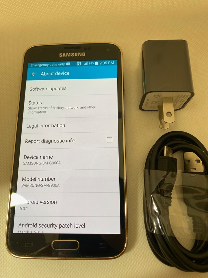Samsung Galaxy S5 SM-G900A 16GB AT&T Factory Unlocked -Gold- Used | eBay