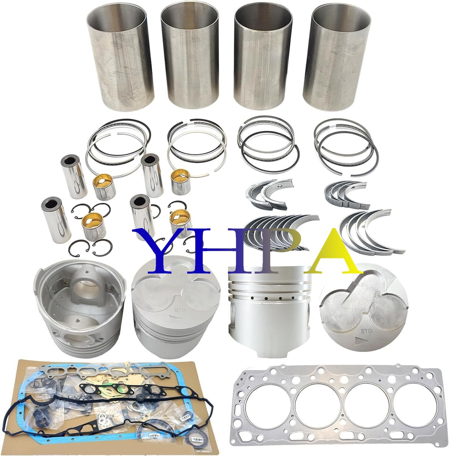 4D56 4D56T Overhaul Rebuild Kit for Mitsubishi SOHC 8-Valve Triton ...