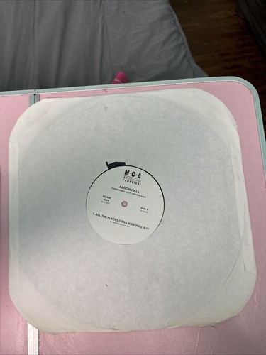 12” Vinyl Record Aaron Hall- All The Places (I Will Kiss You) | eBay