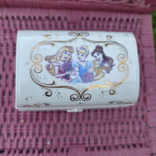Lenox Disney Princess Collection Jewelry Box Gold Accents Lidded ...