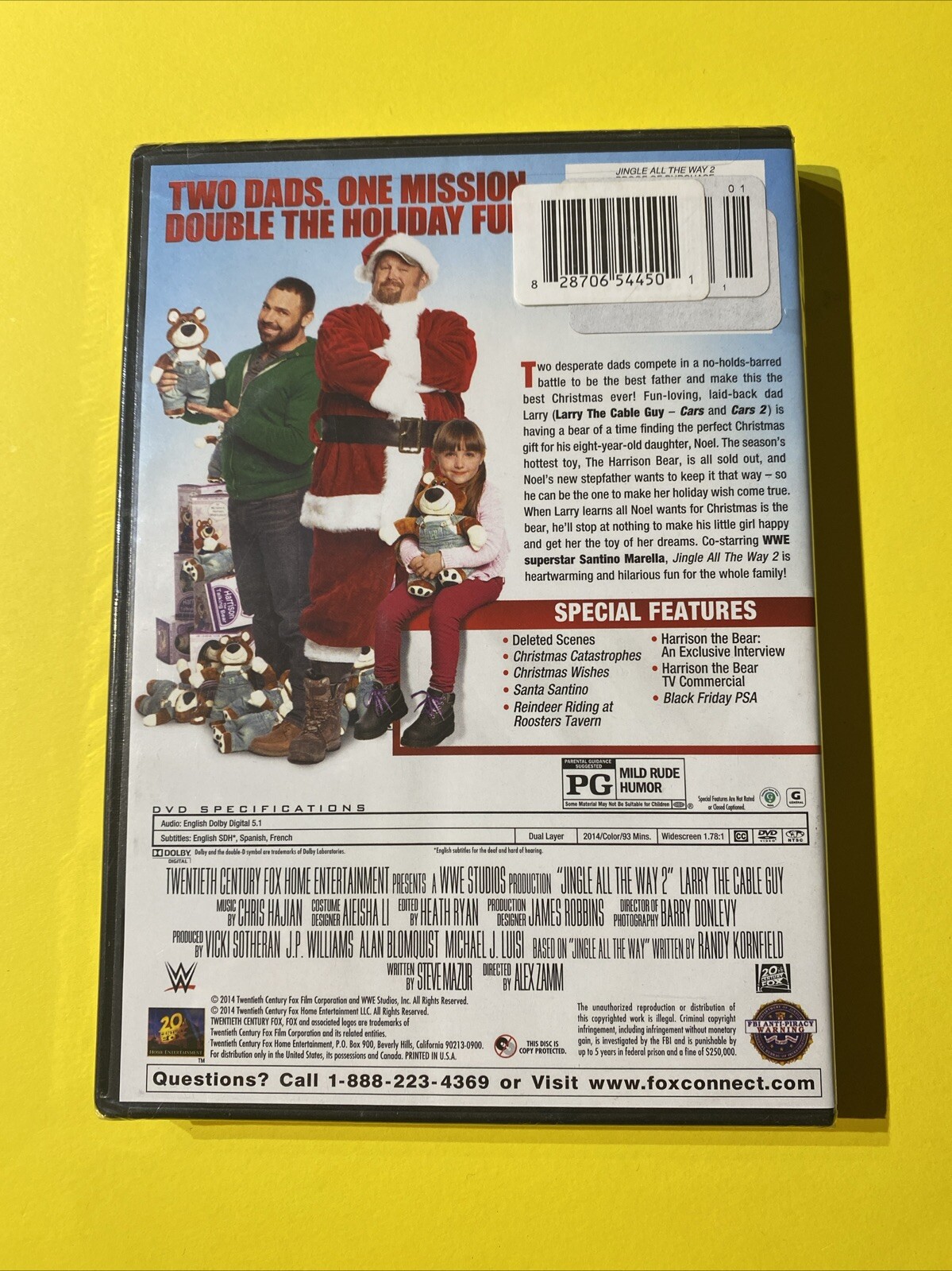 JINGLE ALL THE WAY 2 (DVD 2014) LARRY THE CABLE GUY - BRAND NEW - FREE ...