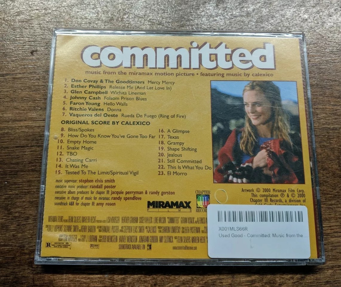 Committed Original Movie Soundtrack CD -Heather Graham Caset Affleck ...