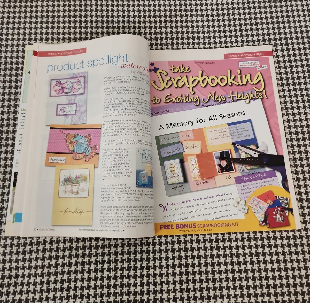 CraftsNThings Magazine Scrapbooks Back Issue Lot Of 5 DIY Cards crafts ...