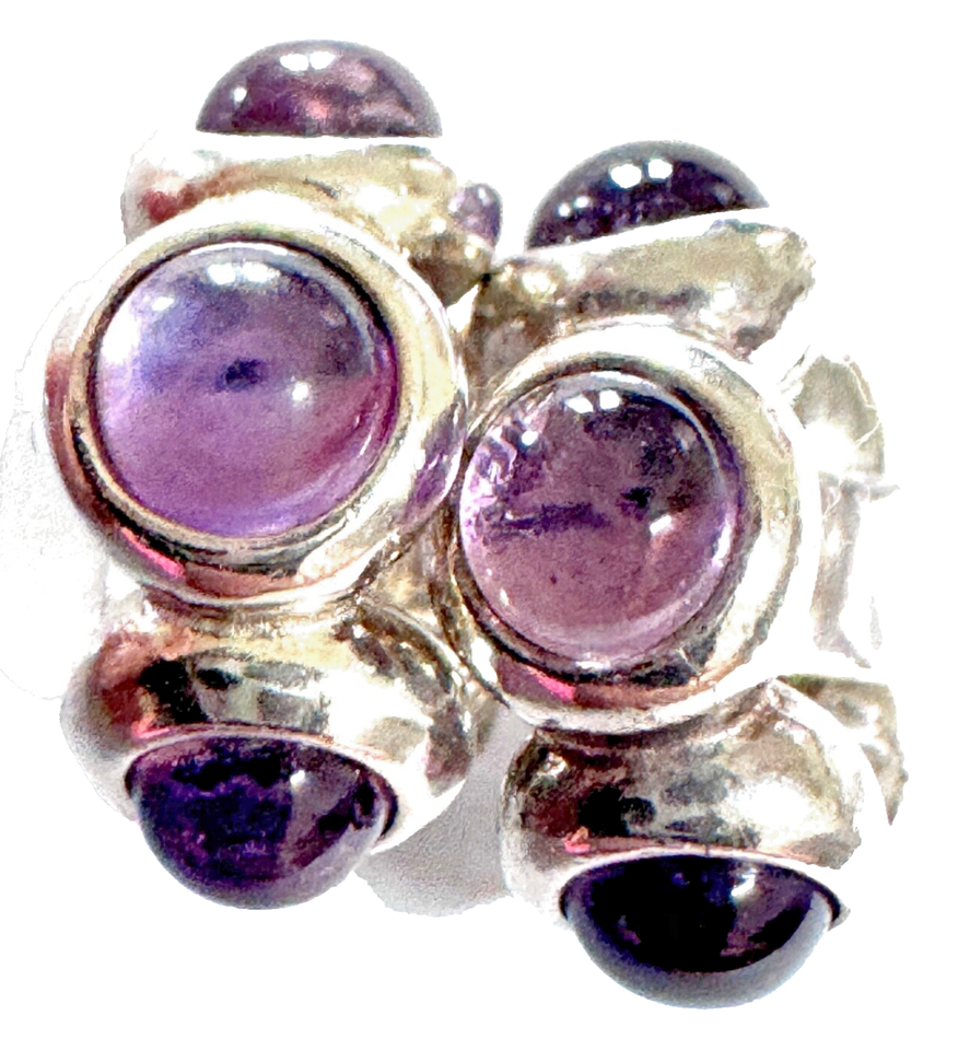One Pandora Sterling Silver Amethyst Twilight Kiss Charm Bead 790538AM ...