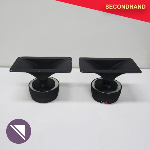 Pair of RCF N480 1" Compression Drivers with Horn Flares - Flare: 265 x ...