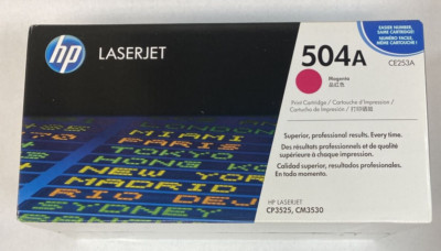 New HP 504A Megenta LaserJet Toner Cartridge CE253A | eBay