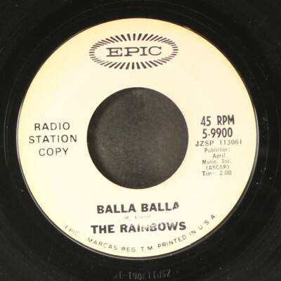 RAINBOWS: balla balla / ju ju hand EPIC 7" Single 45 RPM | eBay