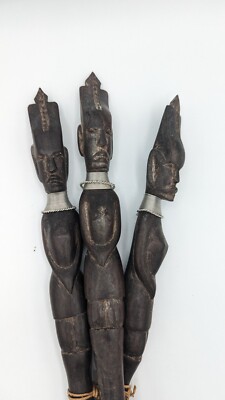 Hand Carved Wood Serving Utensils African Tribal set of 3 | eBay