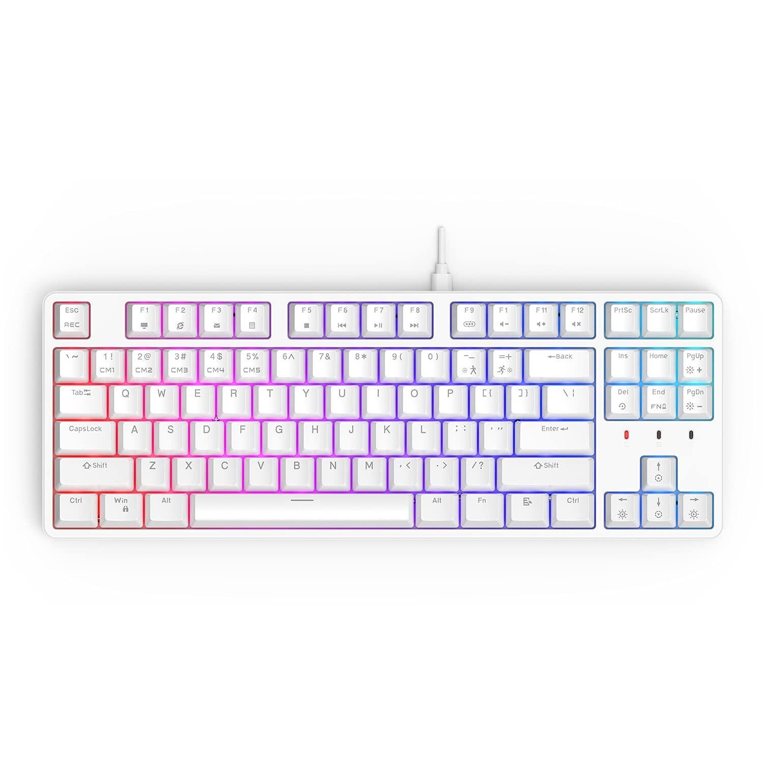 CIY Mechanische Gaming Tastatur | Deutsches QWERTZ Keyboard | RGB | X77 ...