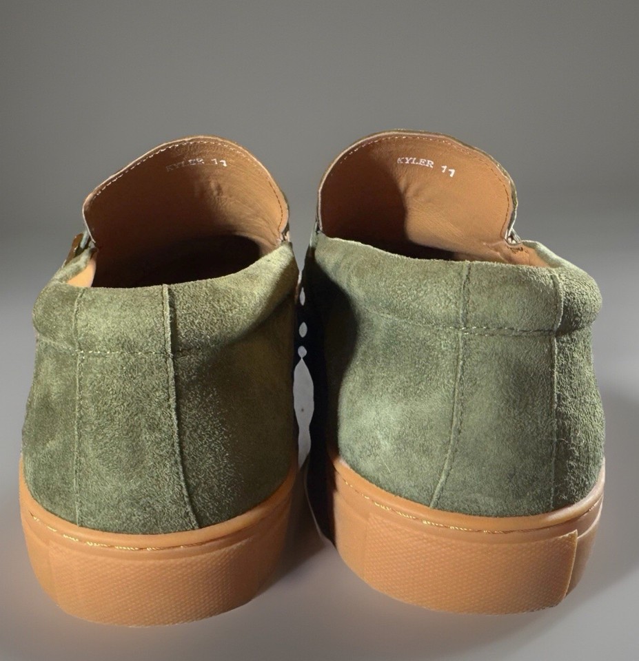 MARC NOLAN Shoes Mens Size 11 Green Leather & Suede Kyler Monk-Strap ...