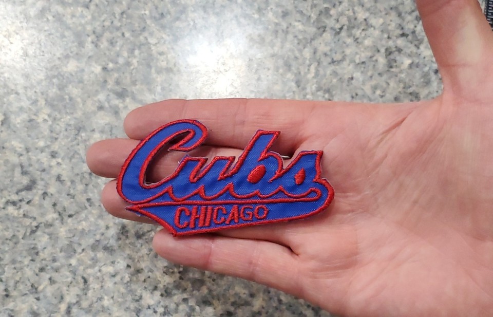 Vintage Chicago Cubs MLB Embroidered Logo Script Patch. Iron On 3.5"x2 ...