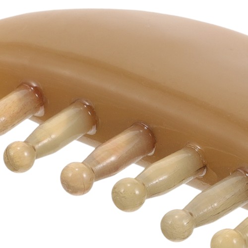 Scalp Massage Comb Resin Horn Hair Comb With Round Nails For Scalp Care ...