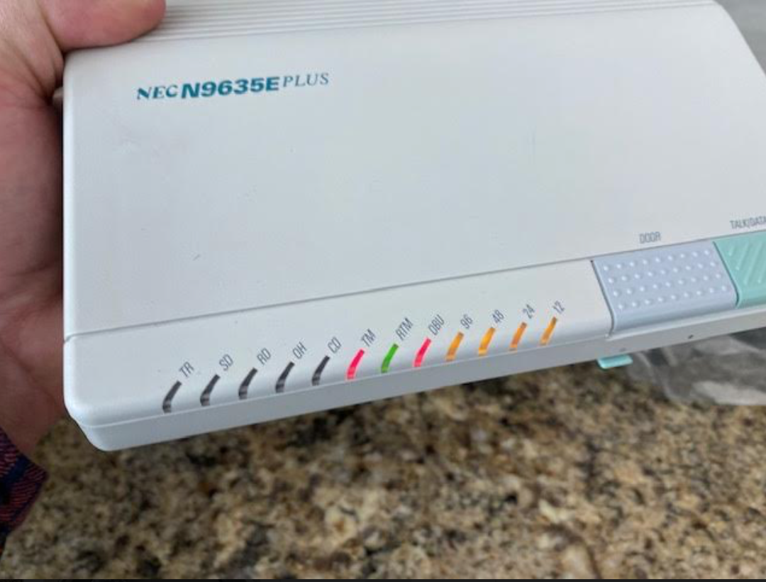 NEC N9635E/2 MODEM 9600 bps V.32/V.42bis MNP5 External modem for sale ...