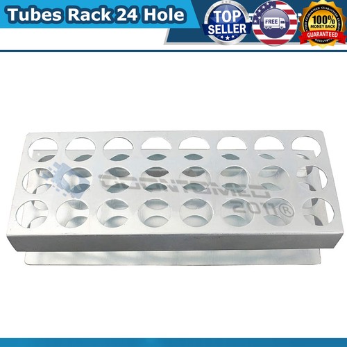 1 TEST TUBE RACKS 24 TUBES ALUMINIUM LAB SUPPLIES ODM | eBay