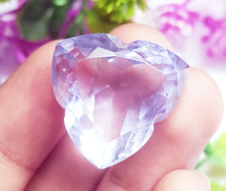 Loose Gemstone Light Violet Topaz Fancy Shape 36.00 Ct Certified With ...