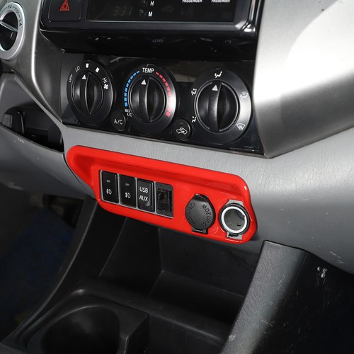 For Toyota Tacoma 2011-15 Red Center Control Cigarette Lighter Frame ...