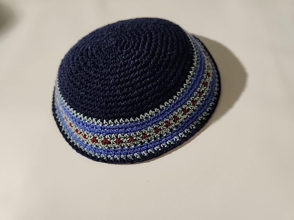 Knitted Yarmulke Shabbat Judaica kippot hat Kippah skull cap Yarmalka ...