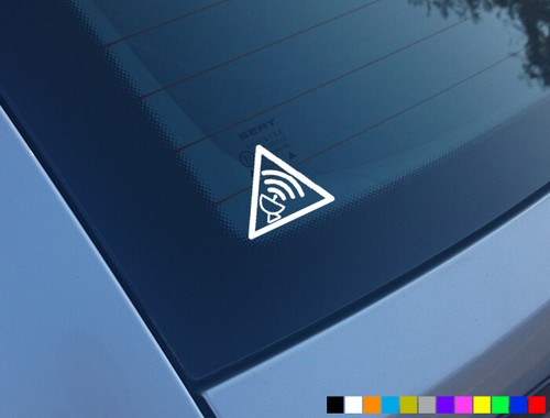 2x GPS TRACKER SYMBOL TRACKING PROTECTED CAR STICKERS DECALS BUMPER ...